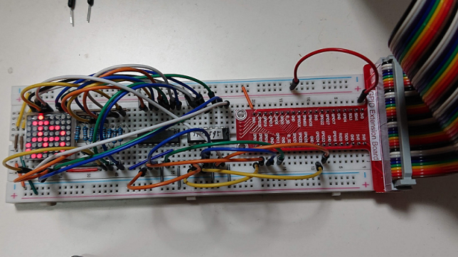 Raspberry Pi – シフトレジスター～ドットマトリックスLED – TauStation